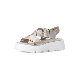 Gabor Plateau Sandaletten in Gold | Gr.: 40