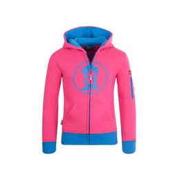 Trollkids Sweatjacke "Sortland" in Rosa/ Blau | Gr.: 92
