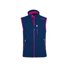 Trollkids Funktionsweste Trollfjord in navy/pink | Gr.: 110