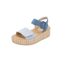 Remonte Plateau Sandaletten in Blau | Gr.: 42