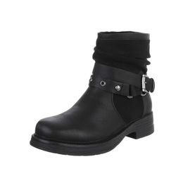 Ital-Design Stiefelette in Schwarz | Gr.: 41