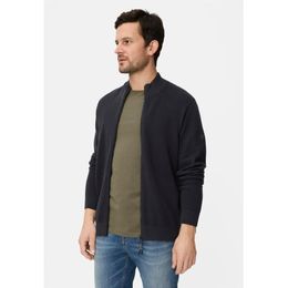Camel Active Strickjacke mit Stehkragen in Navyblau | Gr.: XL