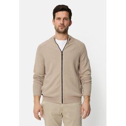 Camel Active Strickjacke mit Rei&szlig;verschluss in Beige | Gr.: L