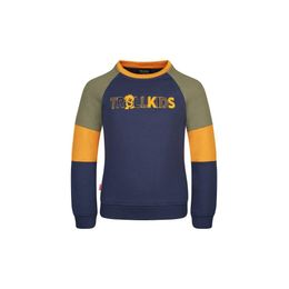 Trollkids Hoodie Trollfjord in mystic blue/yellow | Gr.: 104