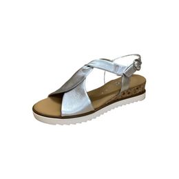 Gabor Comfort Sandalen in Silber | Gr.: 37