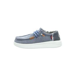 Fusion Mokassins Schn&uuml;rschuhe in Blau | Gr.: 40