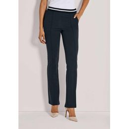 Madeleine Mode MADELEINE Viskose Jersey-Hose mit Bootcut in marine | Gr.: 36