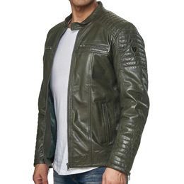 Tazzio Lederjacke "19709" - in Khaki | Gr.: M