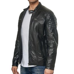 Tazzio Lederjacke "19709" - in Schwarz | Gr.: M