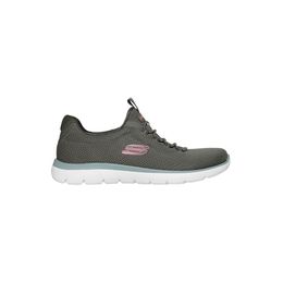 Skechers Sportliche Slipper in Oliv | Gr.: 43