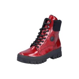 Rieker Schn&uuml;rboots in Rot | Gr.: 42