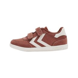 Hummel Klettverschluss Sneaker Victory Suede Kinder in COPPER BROWN | Gr.: 22