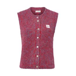 American Vintage Strickweste East in rot blau - 0001 | Gr.: L