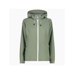 CMP Funktionsjacke/Regenjacke WOMAN JACKET FIX HOOD in Gr&uuml;n | Gr.: 40