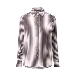 Marie Lund Bluse in schoko wei&szlig; - 0002 | Gr.: XS