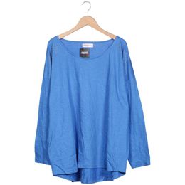 sheego Langarmshirt Damen Gr&ouml;&szlig;e 6XL Second Hand blau