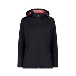 CMP Funktionsjacke WOMAN JACKET ZIP HOOD 00UR in Schwarz | Gr.: 50