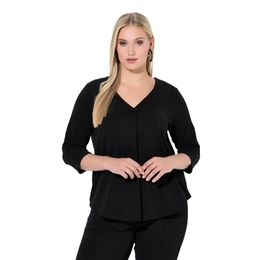 Ulla Popken Shirt in schwarz | Gr.: 54-56