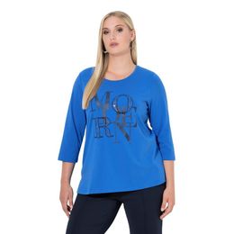 Ulla Popken Shirt in pfauenblau | Gr.: 54-56