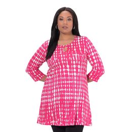 Ulla Popken Longshirt in pink | Gr.: 42-44