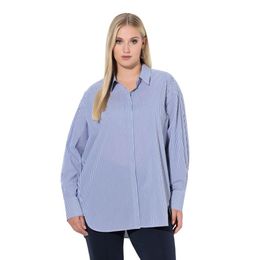Ulla Popken Hemdbluse in pfauenblau | Gr.: 46-48