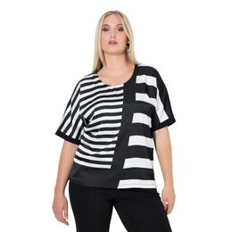 Ulla Popken Shirt in schwarz | Gr.: 58-60