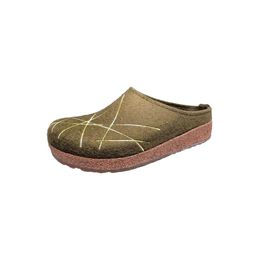 Haflinger Hausschuhe in Oliv | Gr.: 42