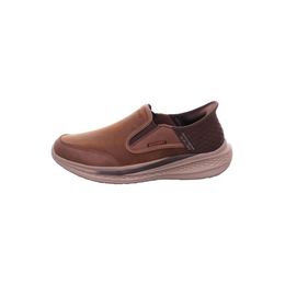 Skechers Sportliche Slipper in Braun | Gr.: 42