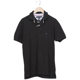 Tommy Hilfiger Poloshirt Herren Gr&ouml;&szlig;e L Second Hand schwarz