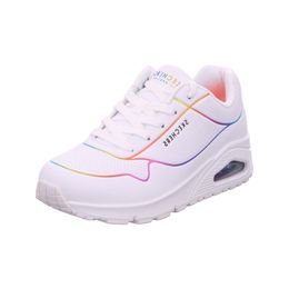 Skechers Sneaker 'Uno' Damen Größe 42 neonblau / neonorange / neonpink / pastellpink