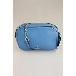 Coach Handtasche klein Leder Damen Gr&ouml;&szlig;e One Size Second Hand blau