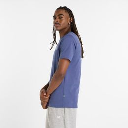 New Balance T-Shirt 'Essentials' Herren Gr&ouml;&szlig;e M blau / taubenblau / wei&szlig;