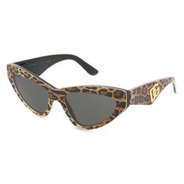 Dolce & Gabbana Dolce&Gabbana 0DG4439 | Damen-Sonnenbrille | Fassung: Vollrand, Cat Eye, Acetat, Braun Schwarz | Glasfarbe: Grau