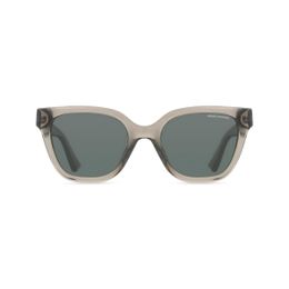 Emporio Armani 0AX4164SU | Damen-Sonnenbrille | Fassung: Vollrand, Cat Eye, Kunststoff, Grau Transparent | Glasfarbe: Grau