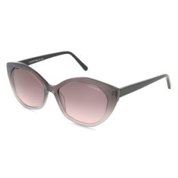 comma, Comma 77190 | Unisex-Sonnenbrille | Fassung: Vollrand, Oval, Kunststoff, Grau Schwarz | Glasfarbe: Braun