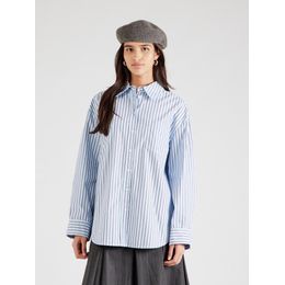 MONKI Bluse Damen Gr&ouml;&szlig;e XS hellblau / anthrazit