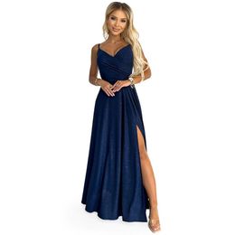 numoco Abendkleid 'Maxikleid Chiara' Damen Gr&ouml;&szlig;e 42 dunkelblau Winterkleid