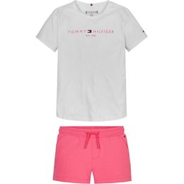 Tommy Hilfiger Set 'Essential' M&auml;dchen Gr&ouml;&szlig;e 98 marine / himbeer / rot / wei&szlig;