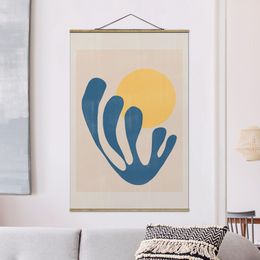 Bilderwelten Stoffbild mit Posterleisten Sonnenaufgang mit Matisse