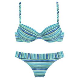 Lascana Bikini Damen Gr&ouml;&szlig;e XXXL t&uuml;rkis / kobaltblau / royalblau / himmelblau / gelb