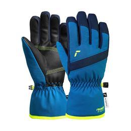 Reusch Sporthandschuhe 'Wonder' Jungen Gr&ouml;&szlig;e M saphir / dunkelblau / gelb / schwarz