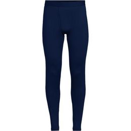LANDS' END Thermaskin Lange Unterhose, Heat Edition, Herren,  Blau, Elasthan/Polyester-Mischung, by Lands' End