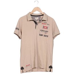 CAMP DAVID Poloshirt Herren Gr&ouml;&szlig;e M Second Hand beige