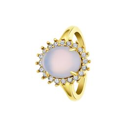 Lucardi Ring Damen Gr&ouml;&szlig;e 66 opal / gold / transparent