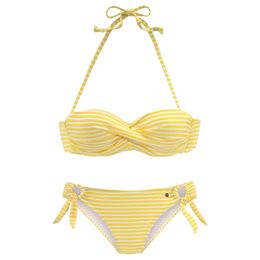 s.Oliver Bikini Damen Gr&ouml;&szlig;e XS gelb / wei&szlig;