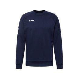 Hummel Sportsweatshirt 'Go' Herren Gr&ouml;&szlig;e S dunkelblau / wei&szlig;