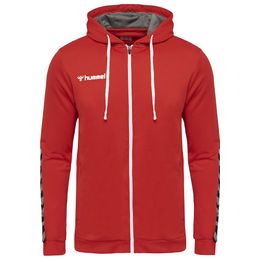 Hummel Sportsweatjacke 'Authentic' Herren Gr&ouml;&szlig;e XXXL silbergrau / feuerrot / schwarz / wei&szlig;