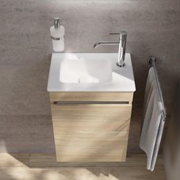 Duravit ME by Starck Handwaschbecken, evineo ineo5 evo Unterschrank B: 42 cm, mit 1 T&uuml;r, mit Griffmulde,, 07234300411+BE0718OA,