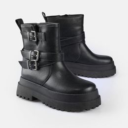 Buffalo PLUTO FARMER BIKER Boot schwarz in EU39 1270152