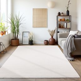 Teppich Ayyildiz Teppiche "SKY 5400", beige (cream), B:200cm H:7mm L:290cm, Polyester, Teppiche, Teppich, L&auml;ufer, Besonders weich, Softfllor, waschbar